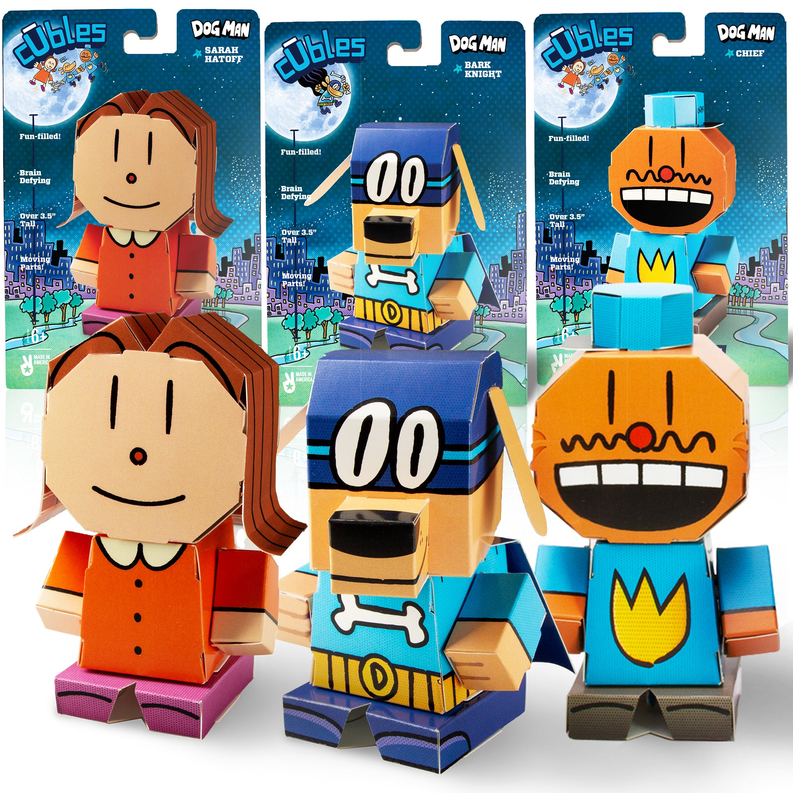 Dog Man | Build Your Own 3D Product Figures | Sturdy No Glue No Scisso